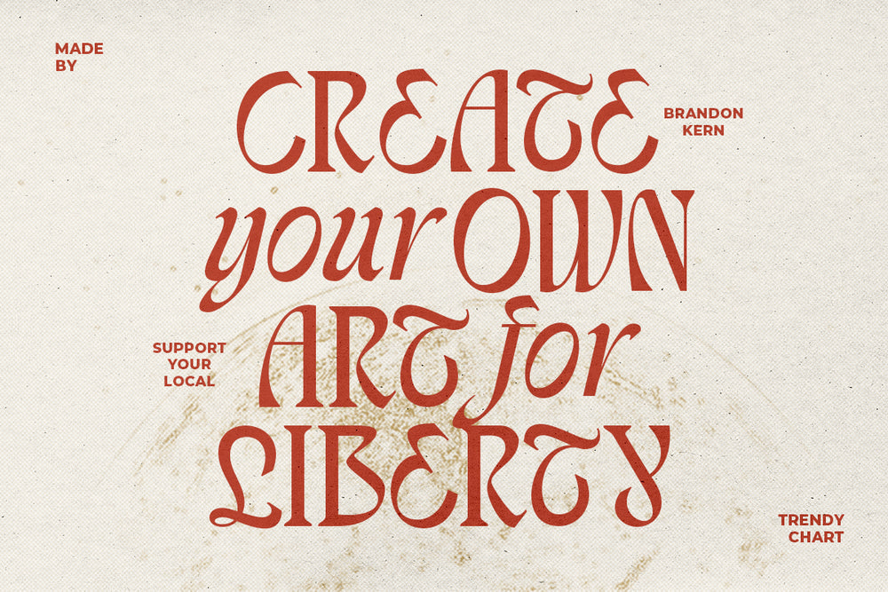 Trendy Chart - Unique Serif by Sarid Ezra