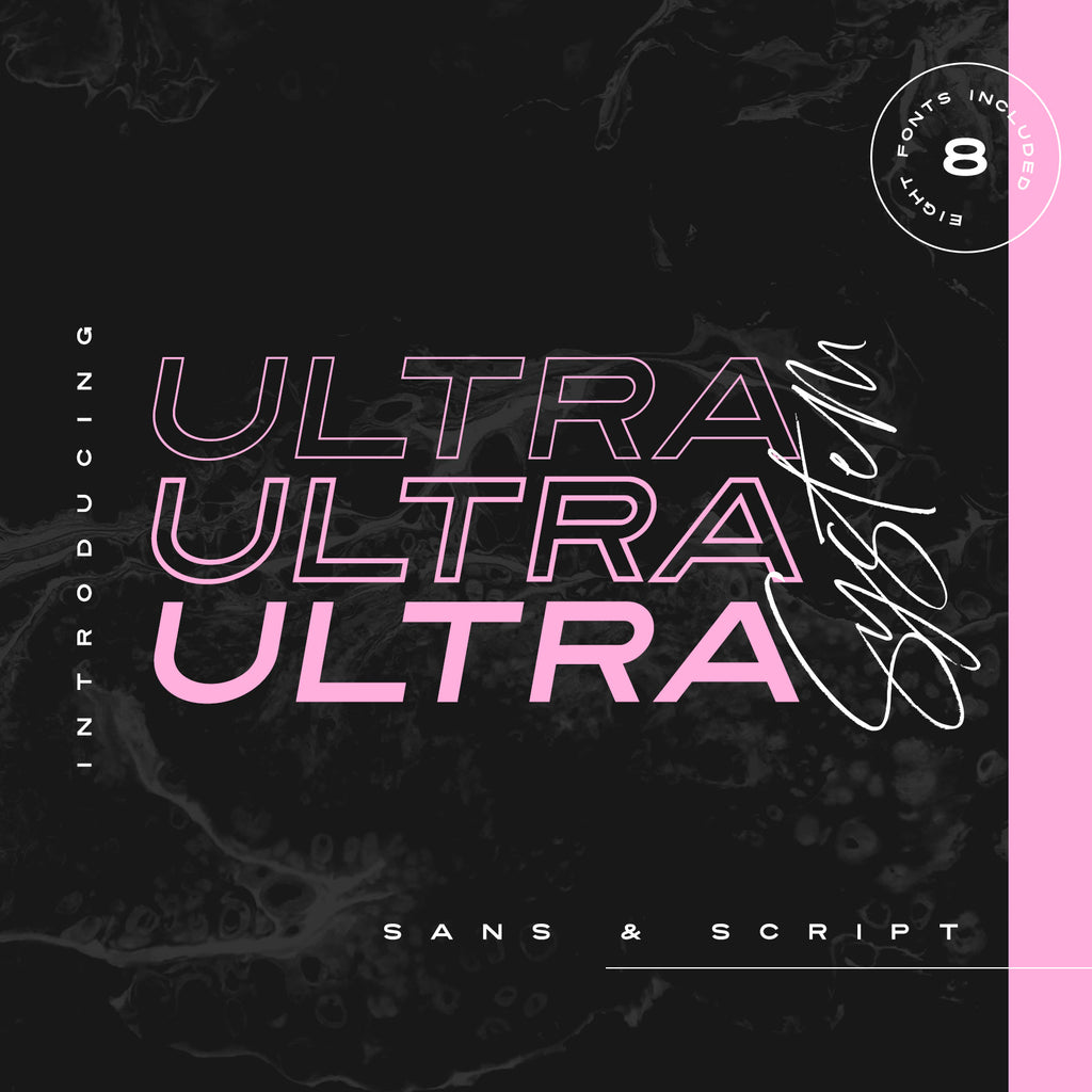 Ultra System Sans & Script by Set Sail Studios