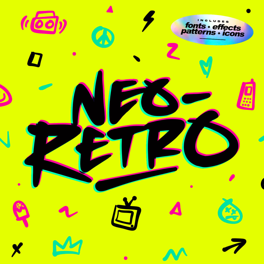Neo-Retro Font + Extras by Set Sail Studios