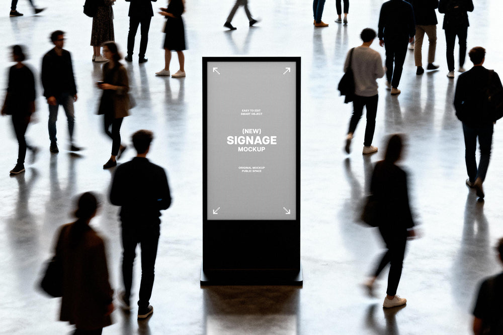 Vertical Digital Signage Mockup by Pixelbuddha