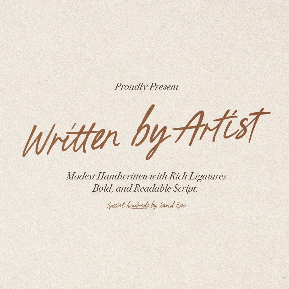 Written by Artist - Ligature Script by Sarid Ezra