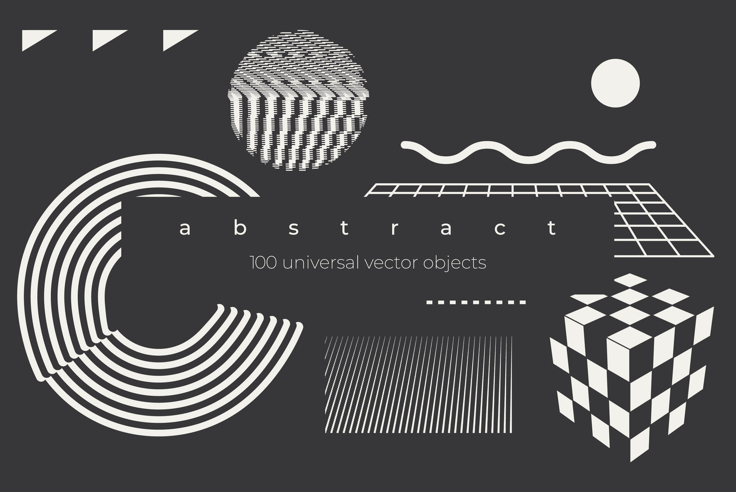 Abstract 100 Universal Vector Object by Vanzyst