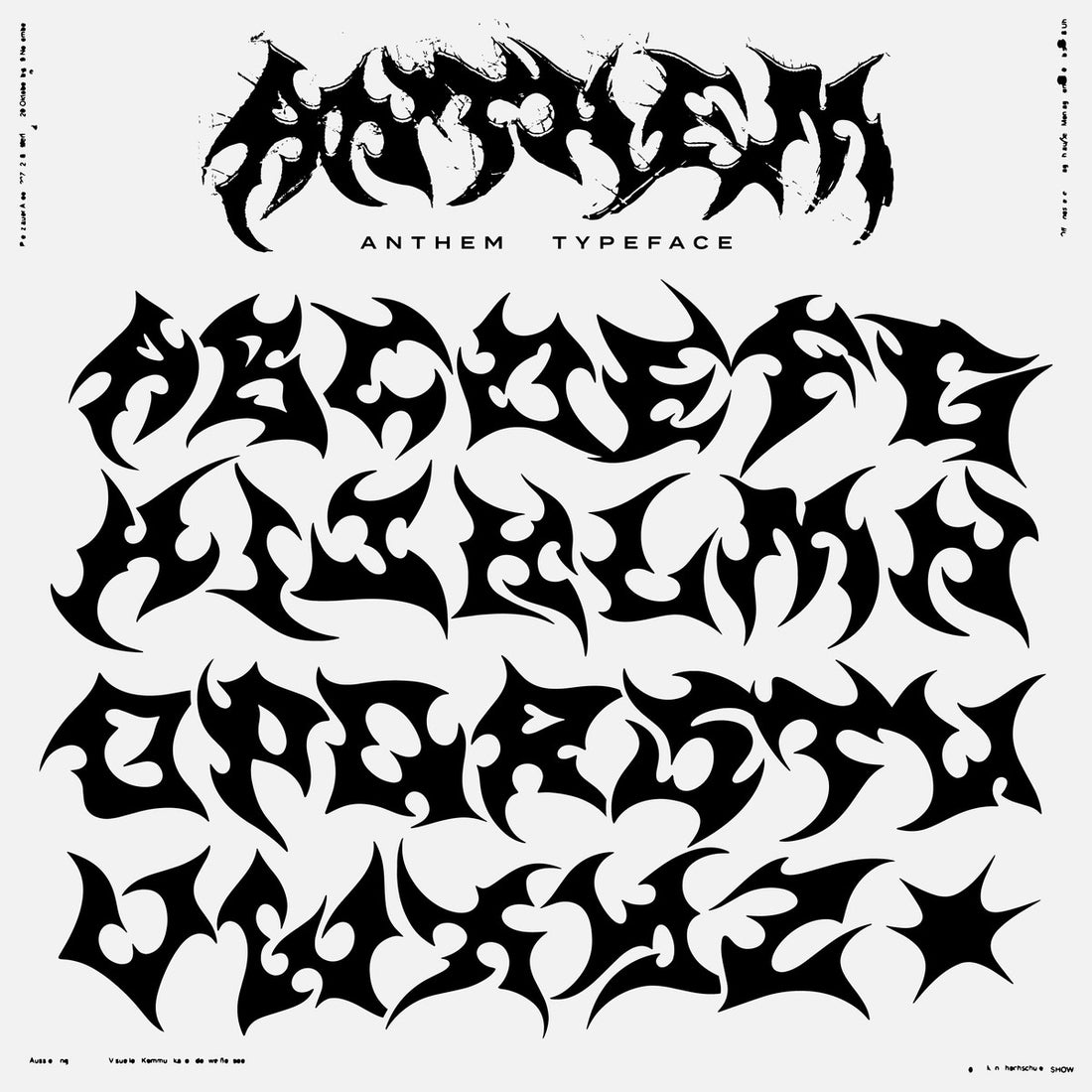Anthem Typeface by HVNTER