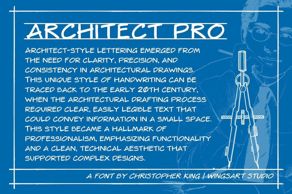 Architect Pro: Handwriting Font by Wingsart Studio