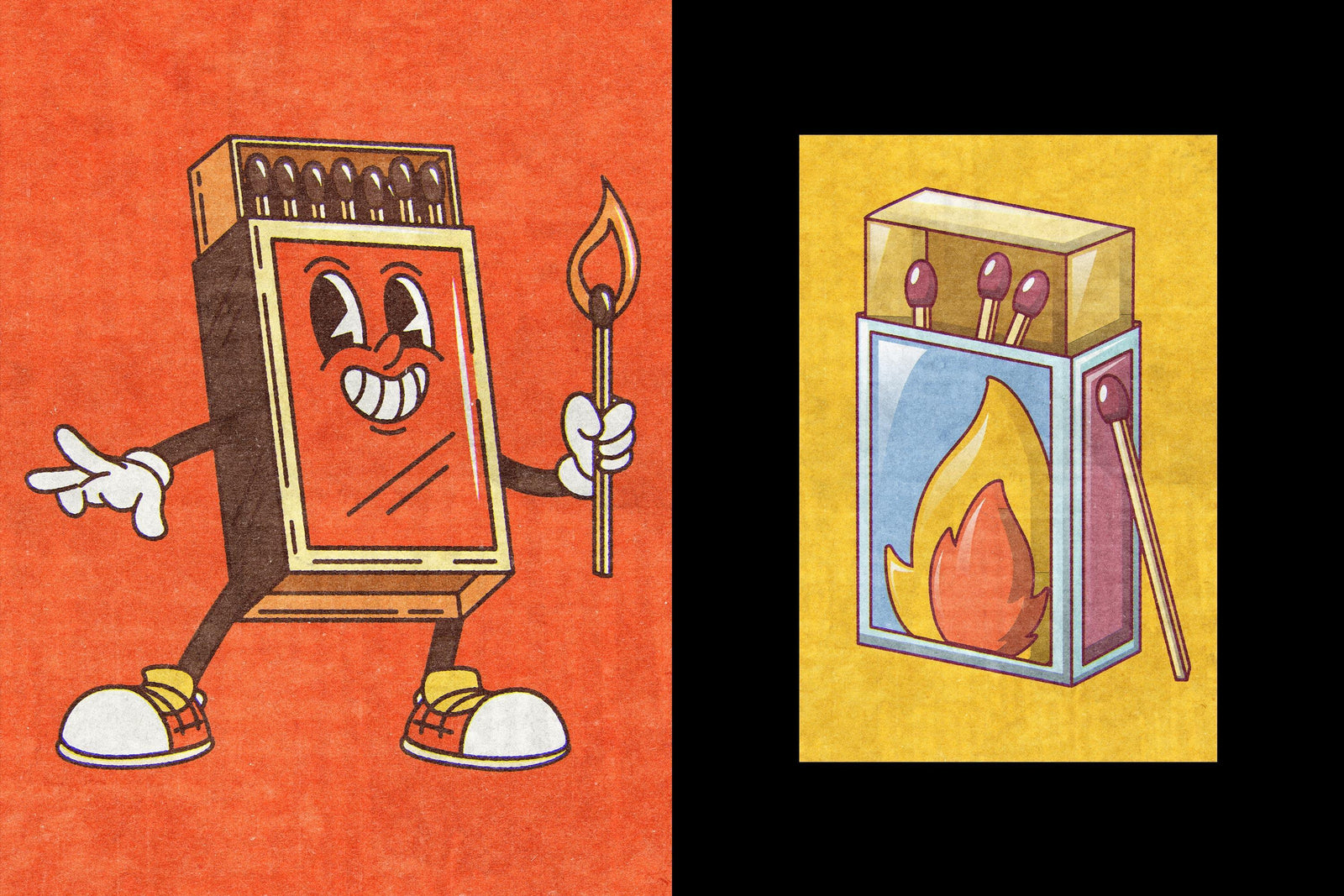 Authentic Matchbook Design Template by Pixelbuddha