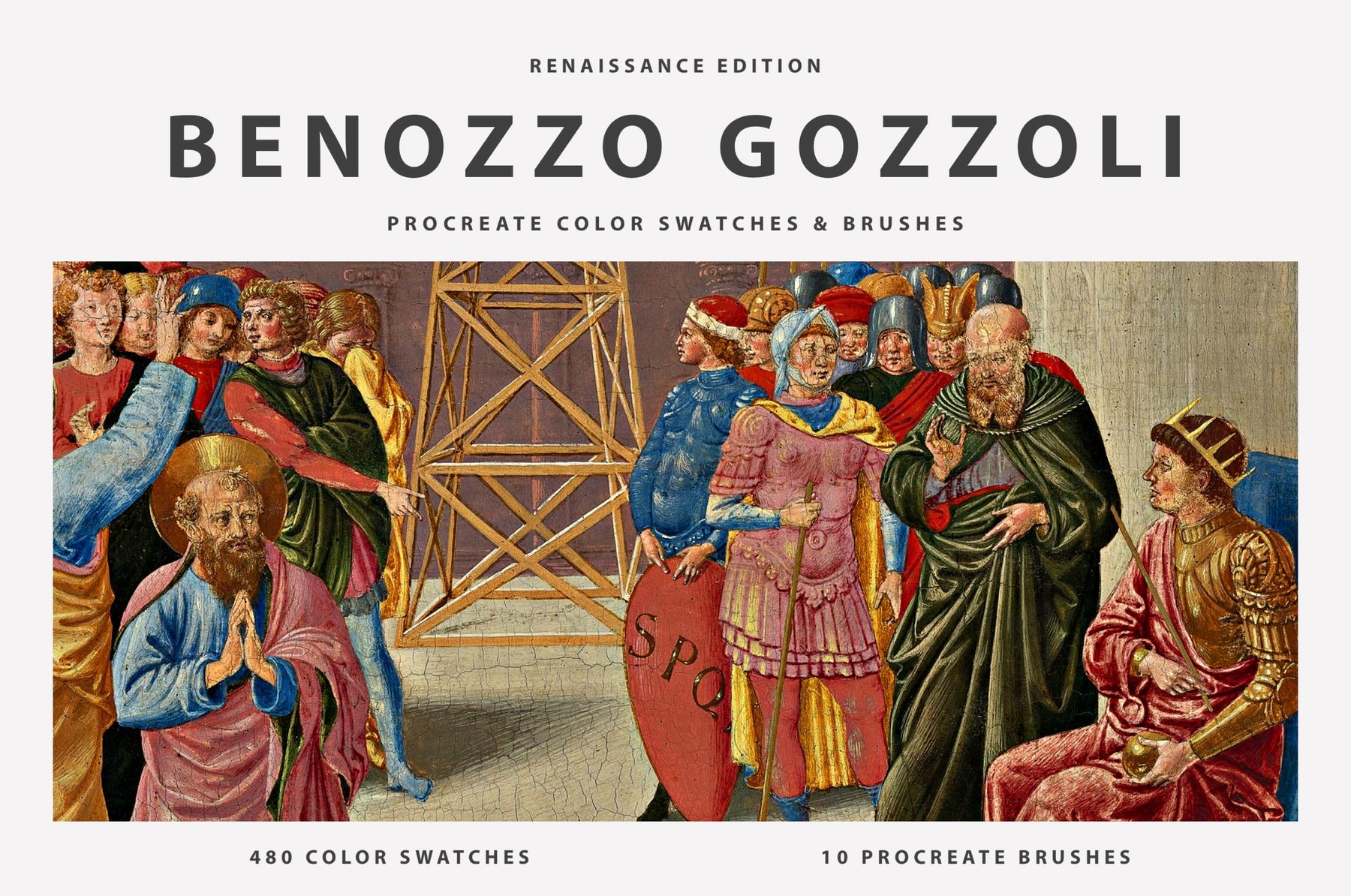 Benozzo Gozzoli Procreate Brushes & Color Palettes by Digi Life