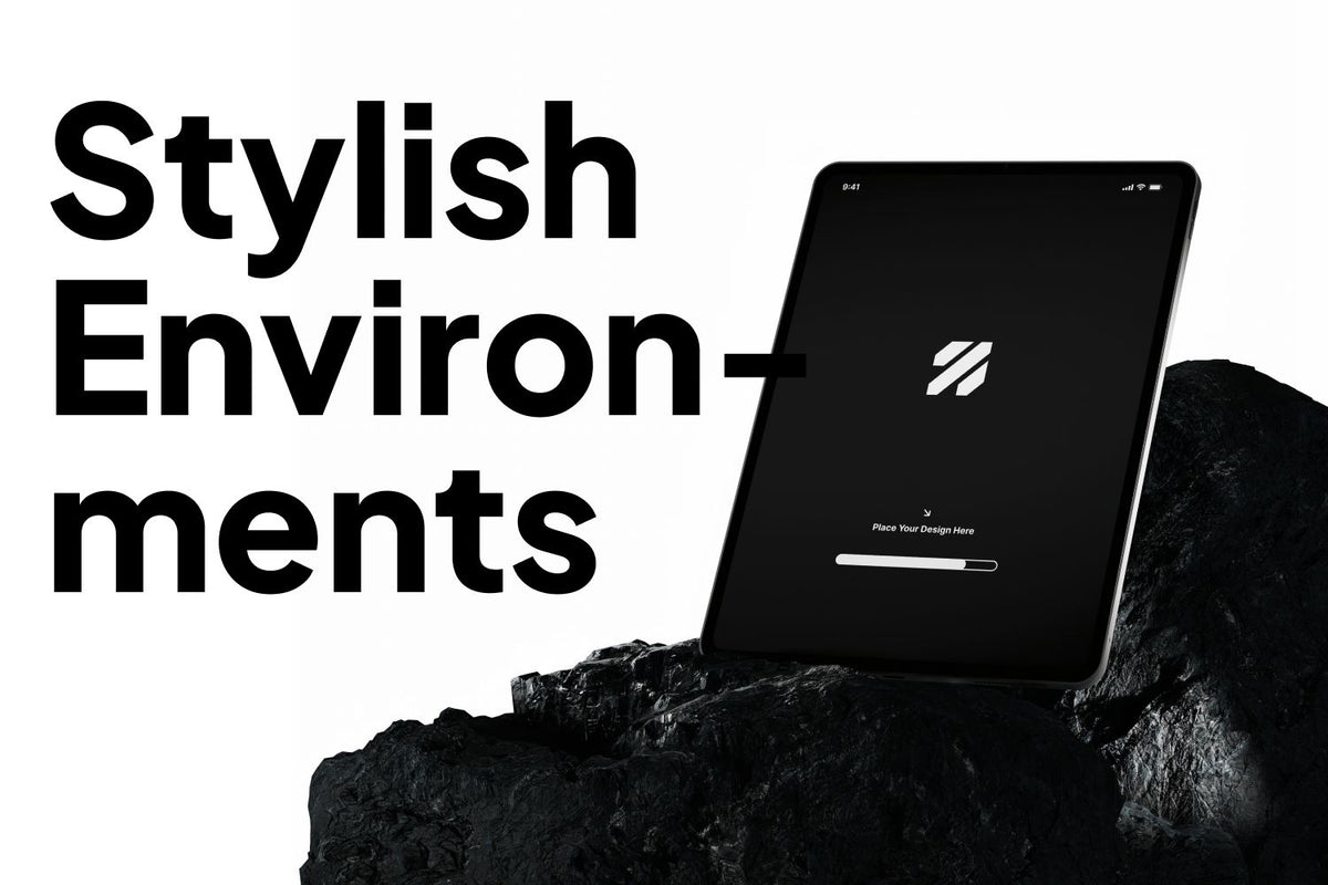 Black Rock iPad Mockups by Aftermockup