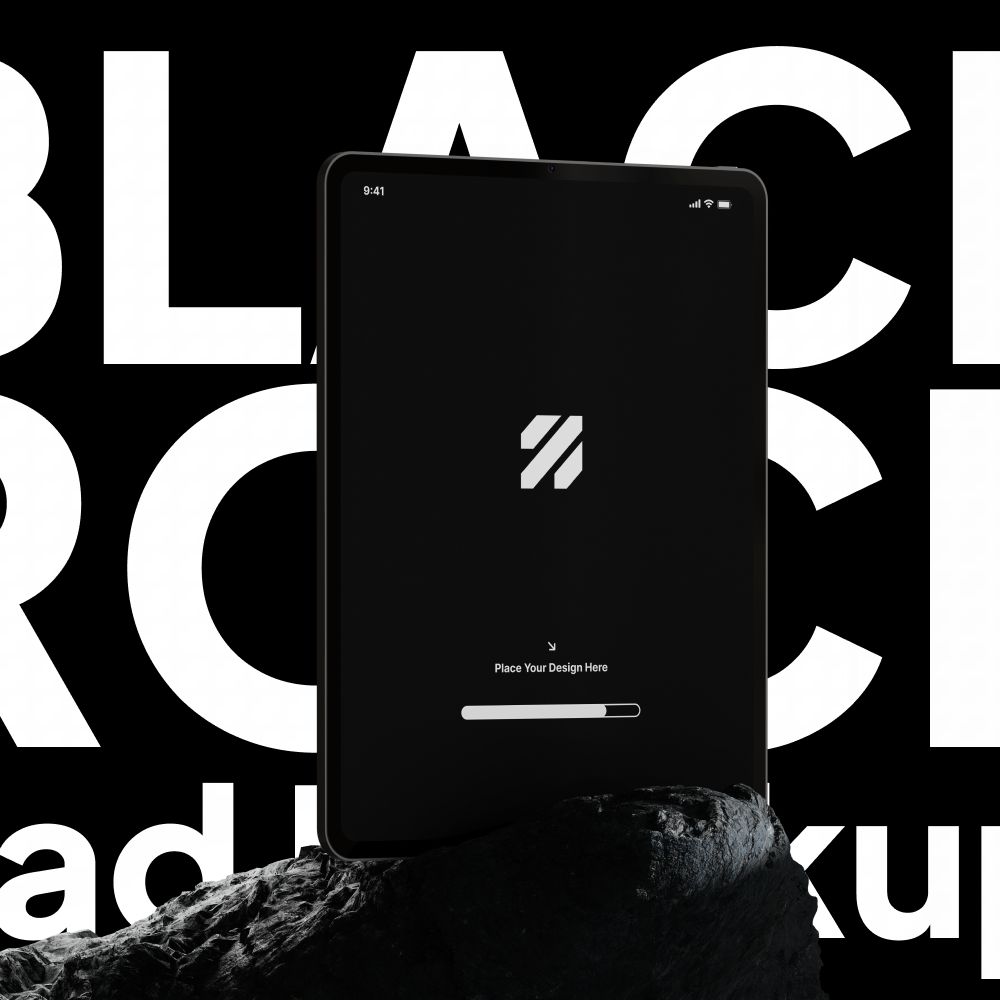 Black Rock iPad Mockups by Aftermockup