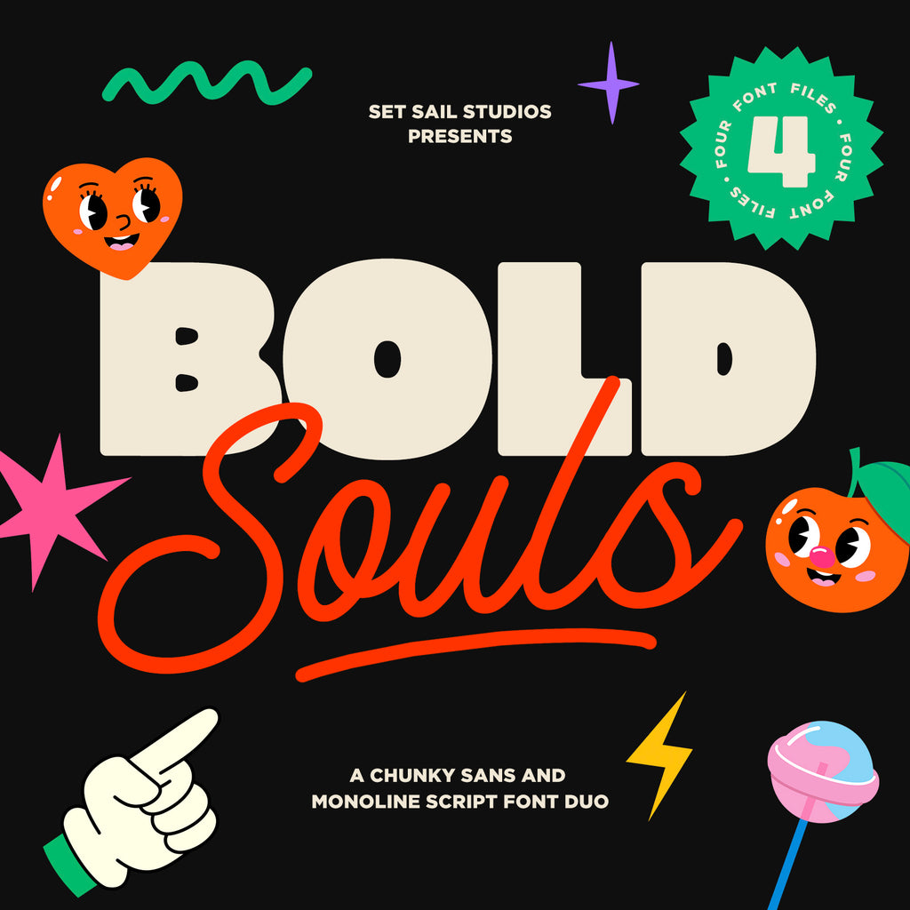 Bold Souls Font Duo by Set Sail Studios