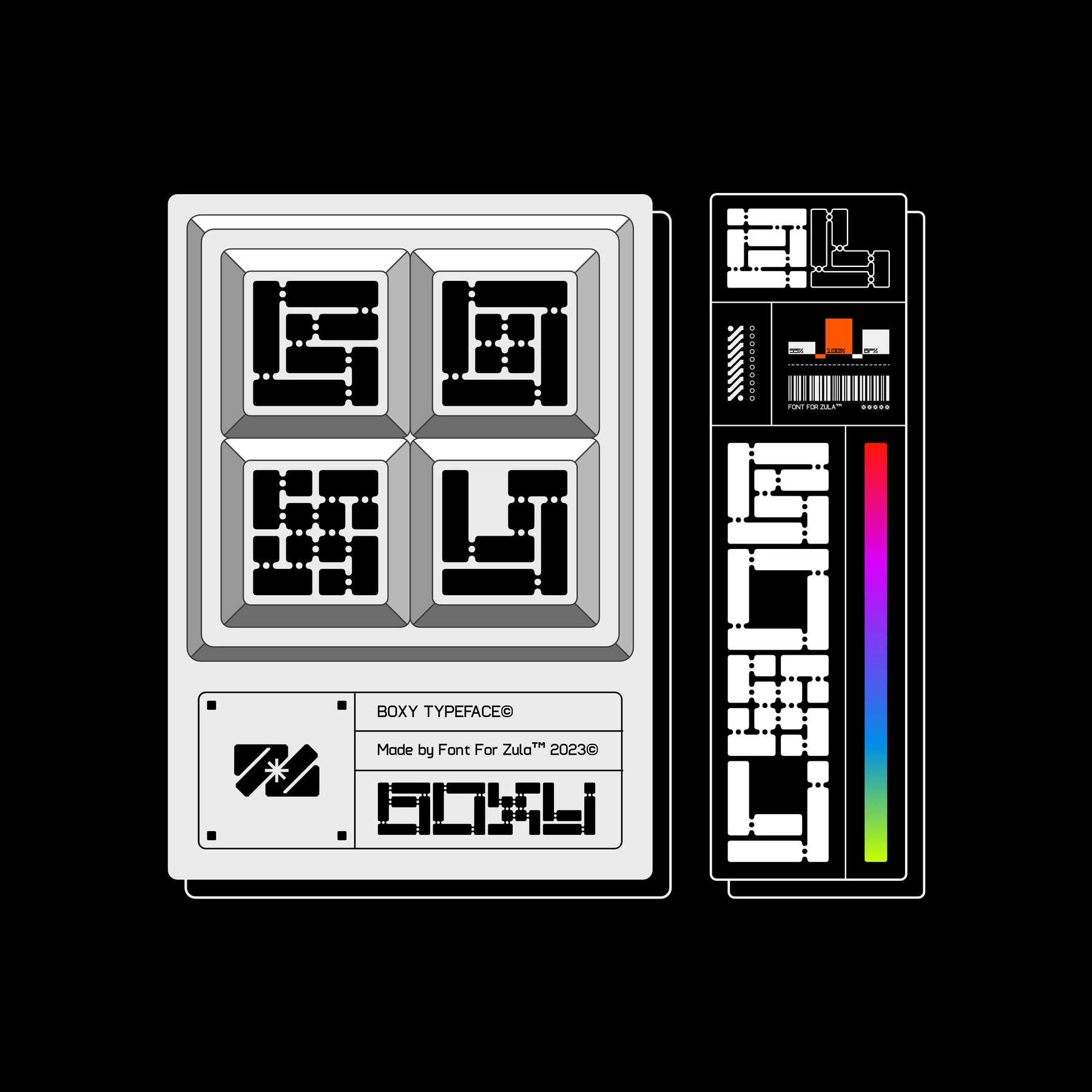 BOXY Typeface by Font For Zula™