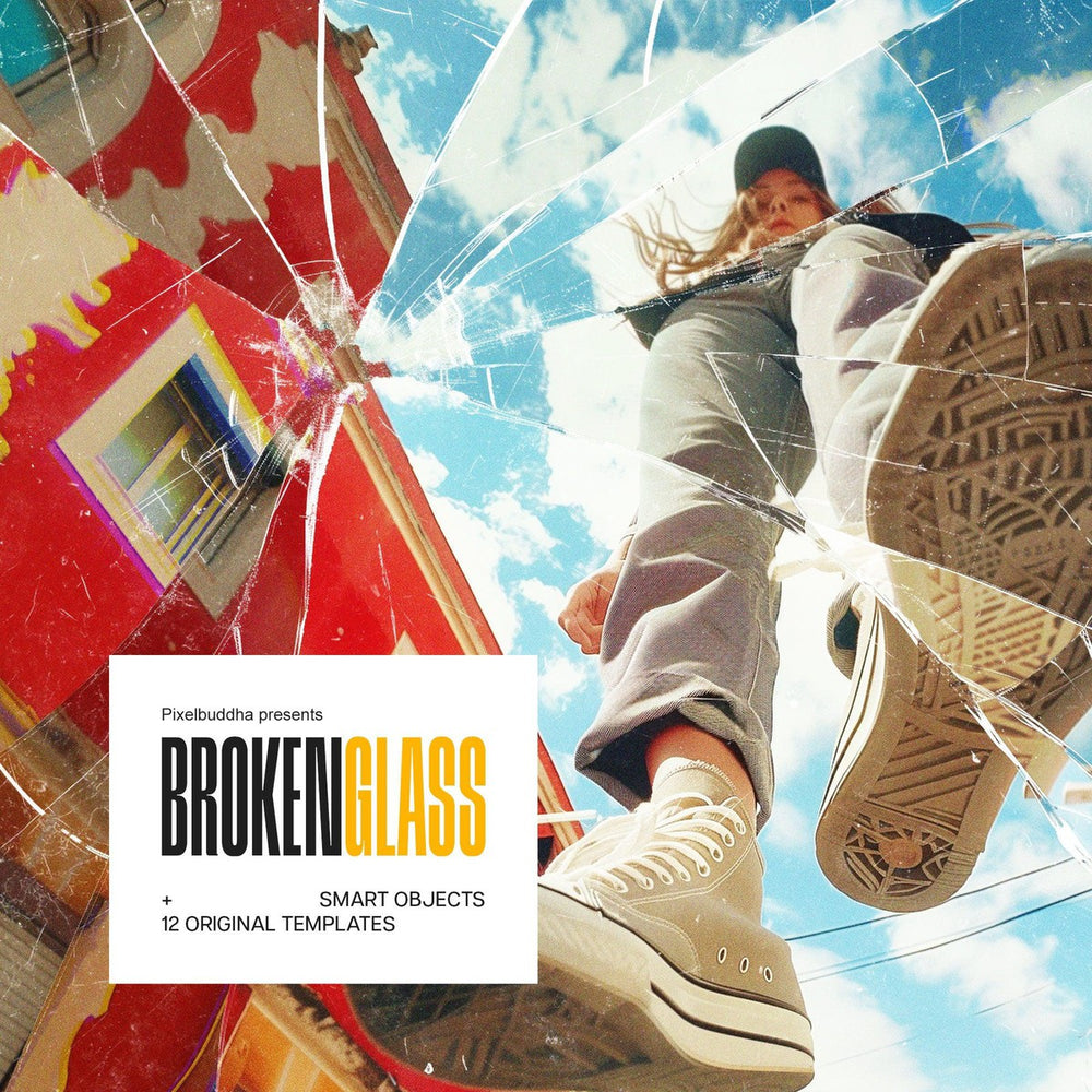Broken Glass Photo Effects Bundle by Pixelbuddha