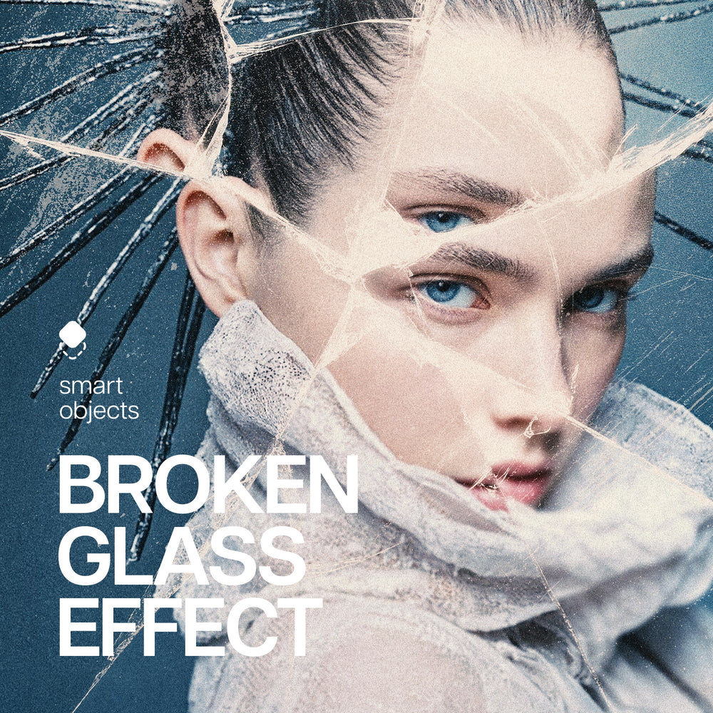 Broken Glass Shards Photo Effect by Pixelbuddha