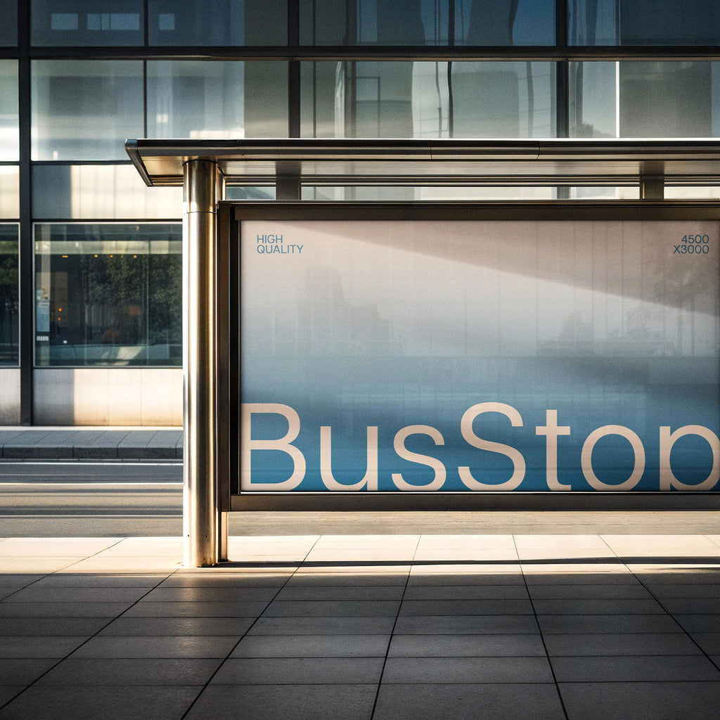 Bus Stop Horizontal Banner Mockup by Pixelbuddha