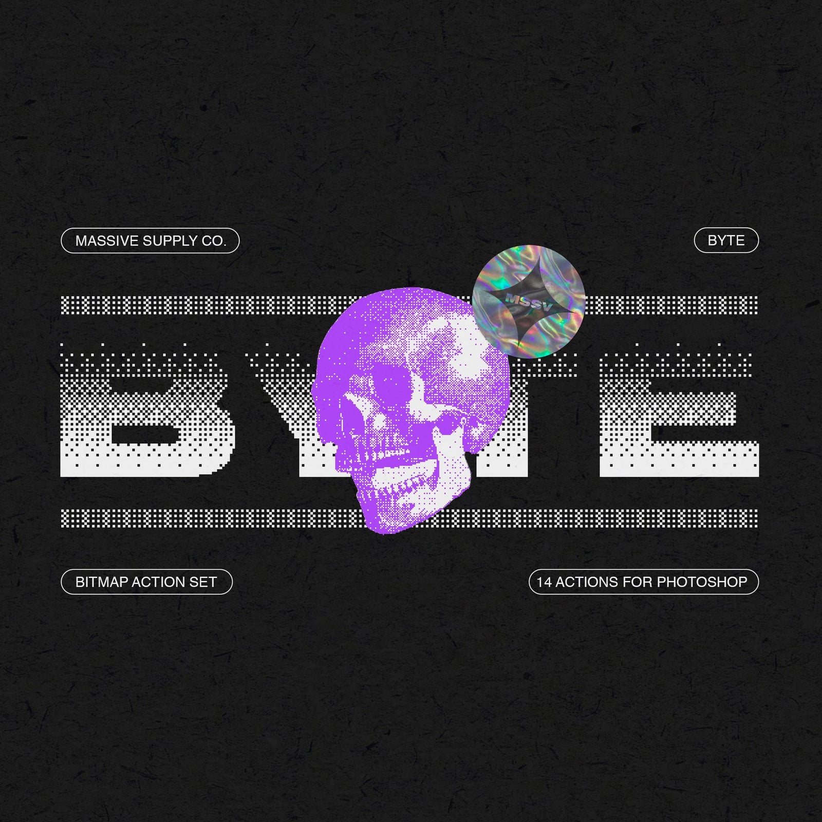 BYTE - Bitmap Actions for Photoshop by Massive Supply Co.