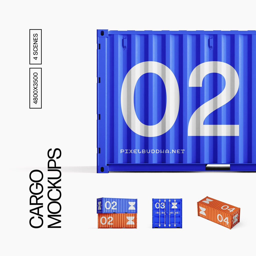 Cargo: Shipping Container Mockups by Pixelbuddha