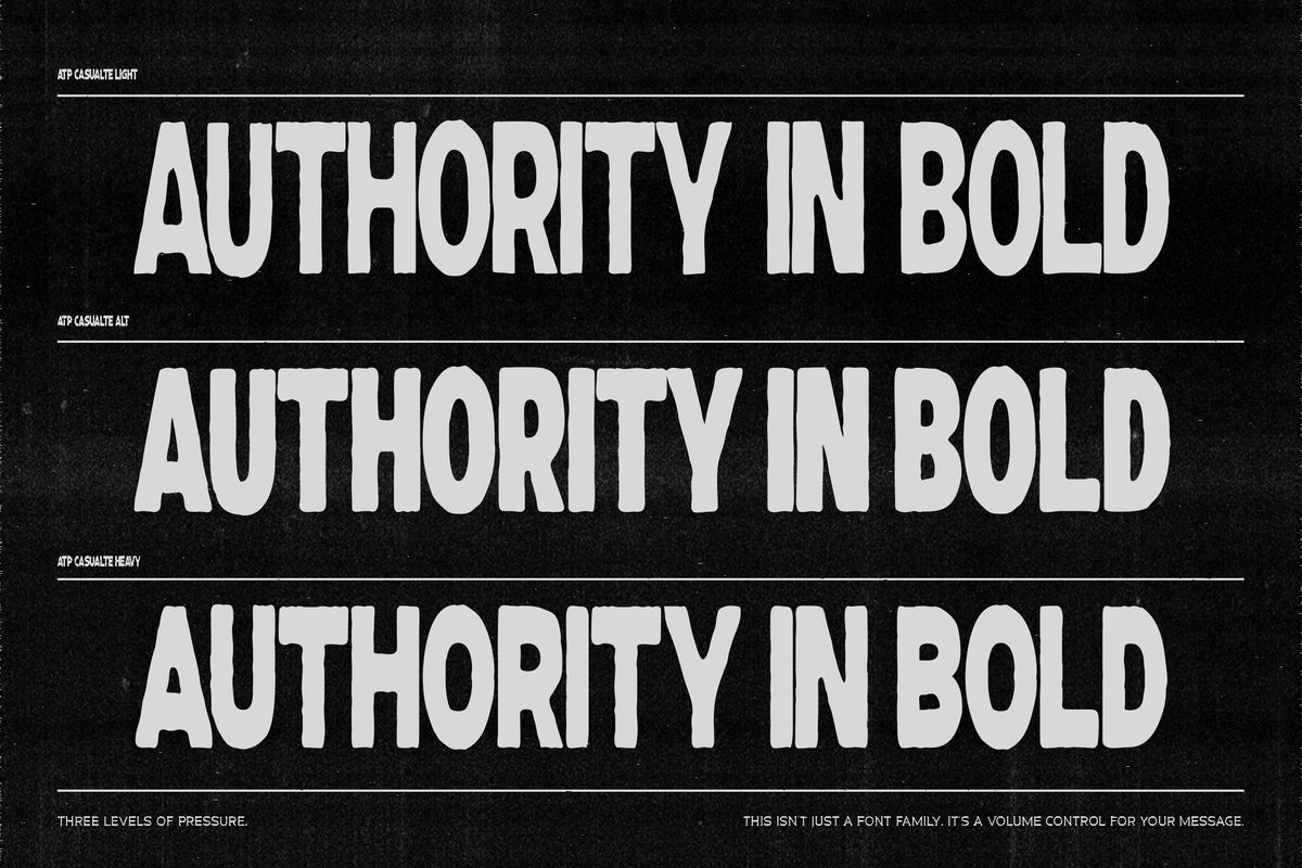 Casualte Alt - Bold Condensed Display Font by Typeparties