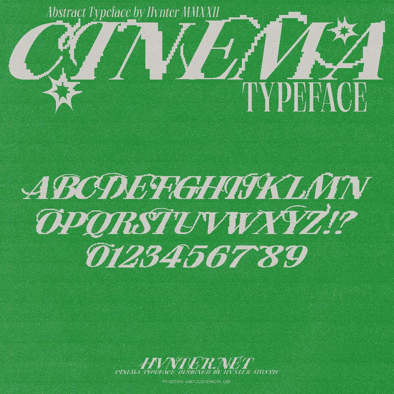 Cinema Typeface by HVNTER