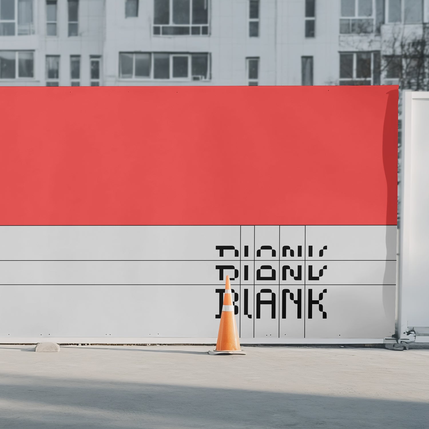 Construction Zone Branding Mockup by Blank Studio