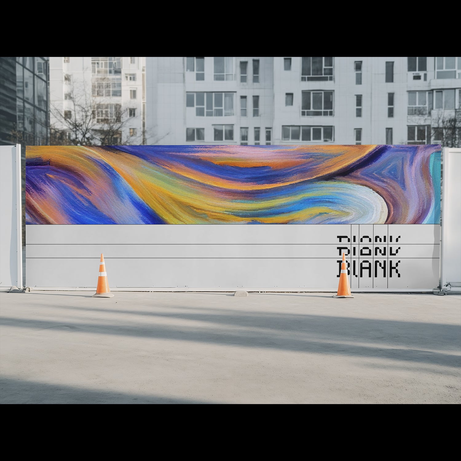 Construction Zone Branding Mockup by Blank Studio