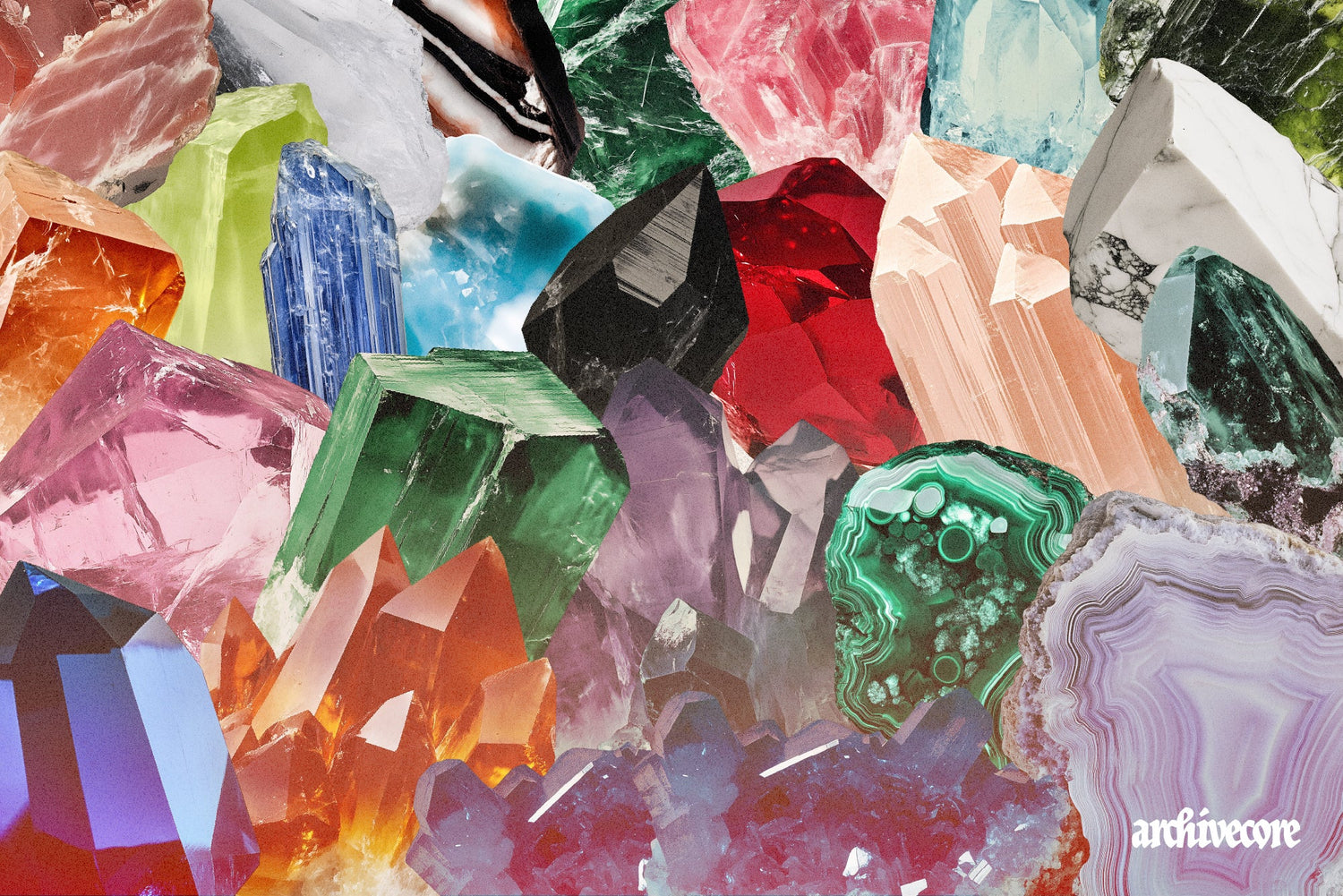 CRYSTAL SPECIMENS Vintage Clipart by angelainthefields