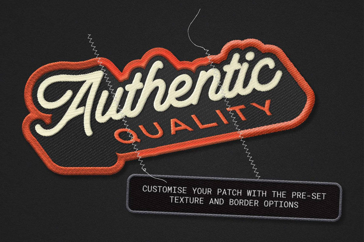 Custom Shape Patch Mockup by mockstar
