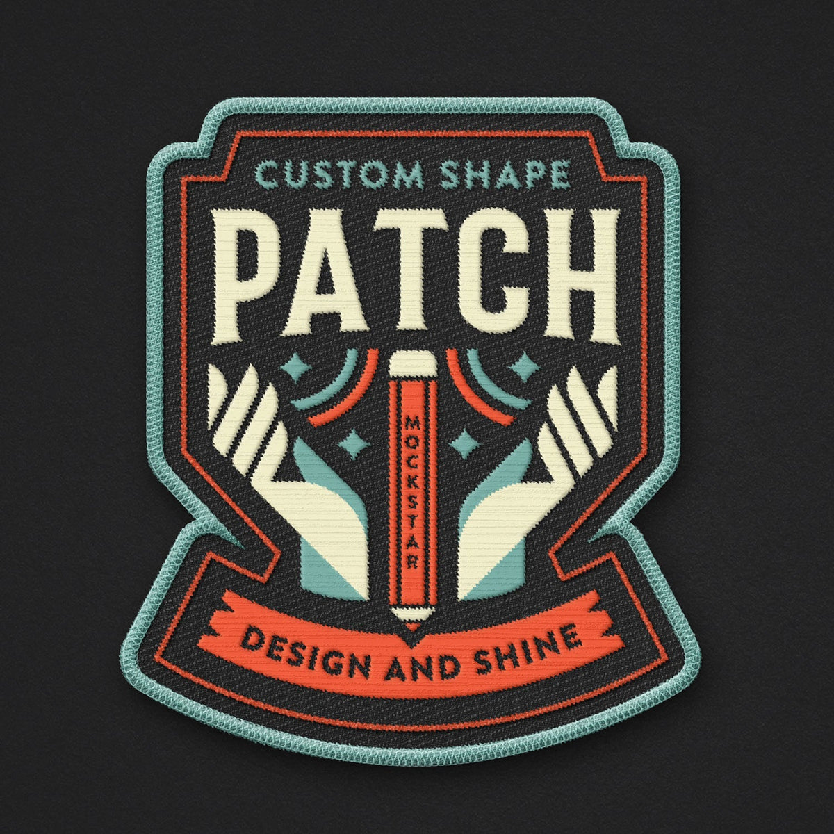 Custom Shape Patch Mockup by mockstar