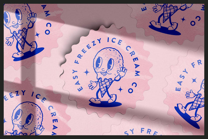 Custom Shape Sticker Mockup by mockstar