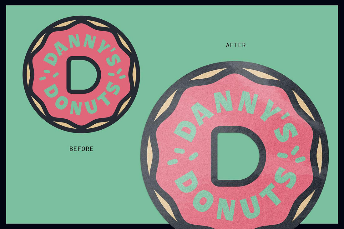 Custom Shape Sticker Mockup by mockstar