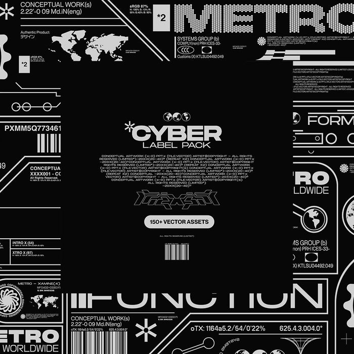Cyber Label Pack by HVNTER