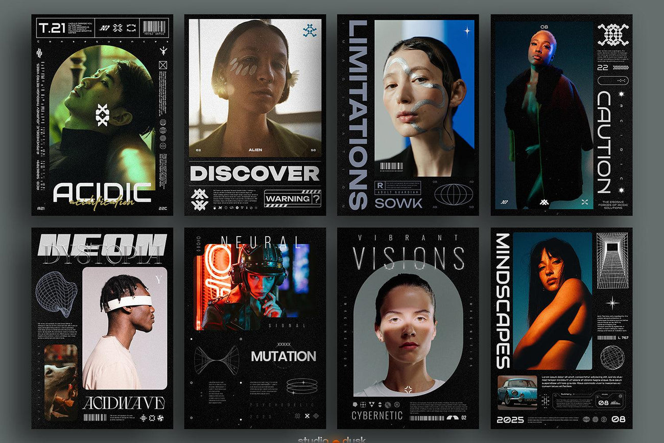 Cyber Posters by Studio Dusk