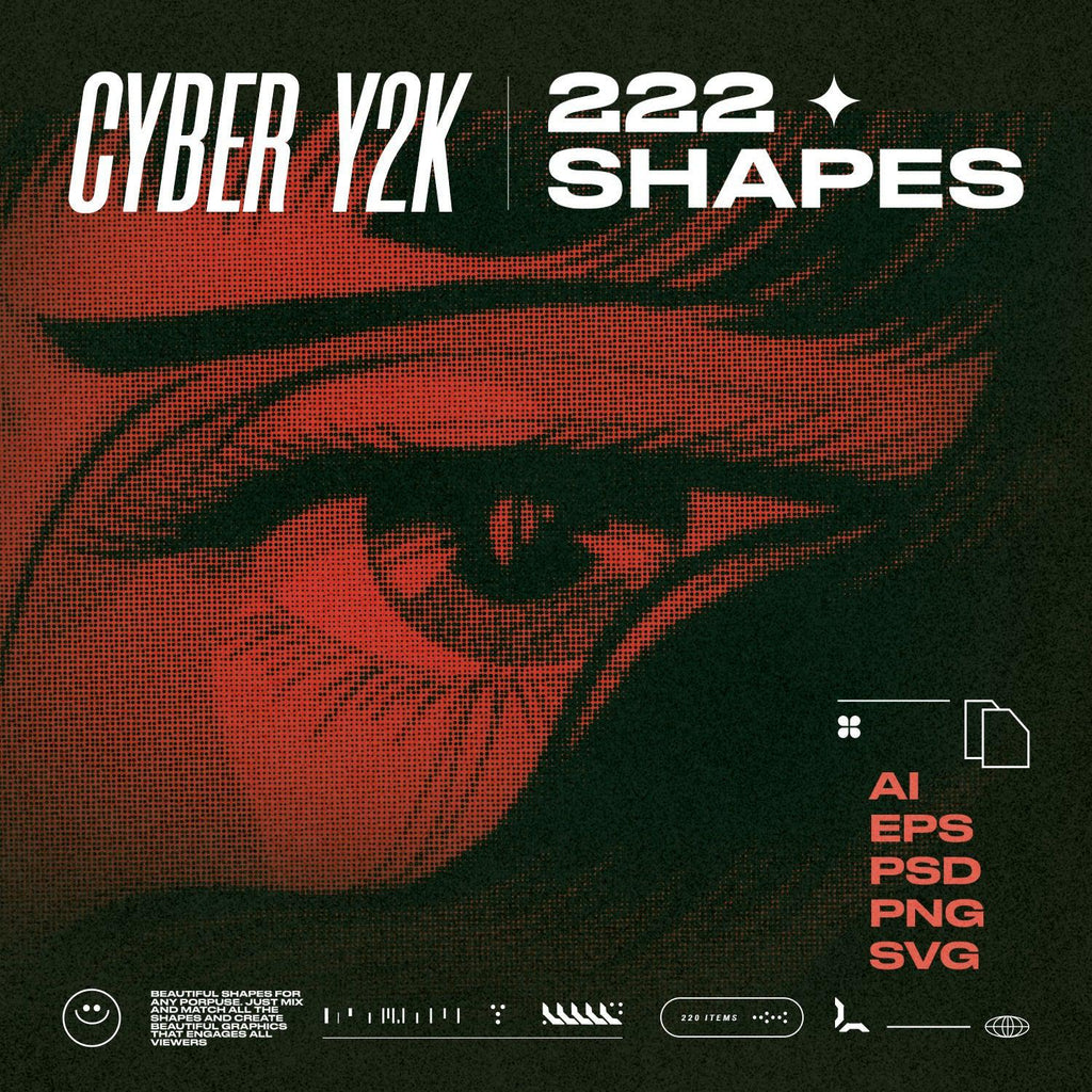 Cyber Y2K Shapes by Studio Dusk