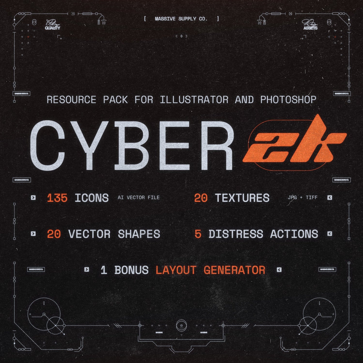 CYBER2K - Futuristic/Y2K Resource Pack by Massive Supply Co.