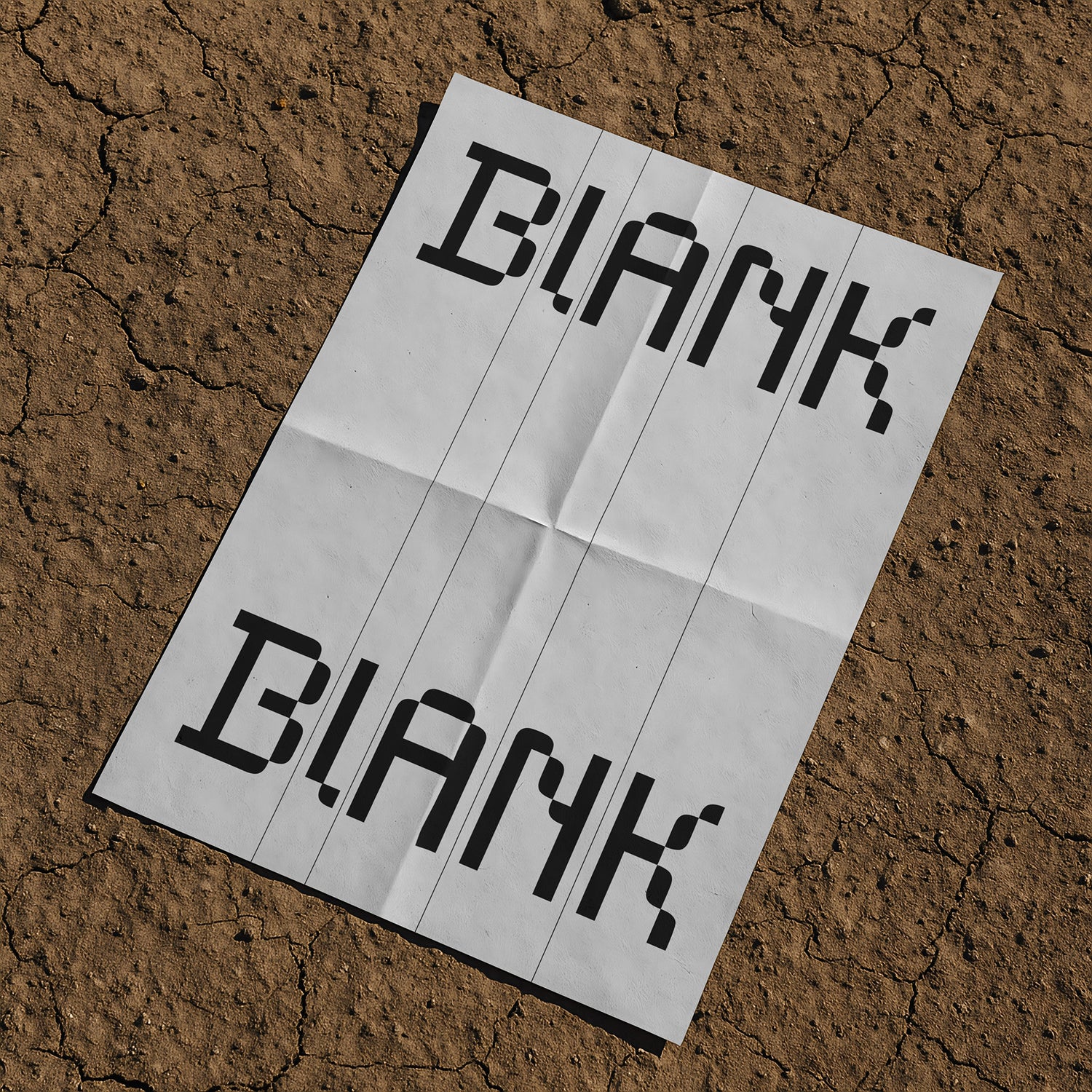 Desert Ground Poster Mockup by Blank Studio