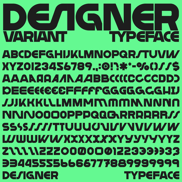 Designer Typeface by HVNTER