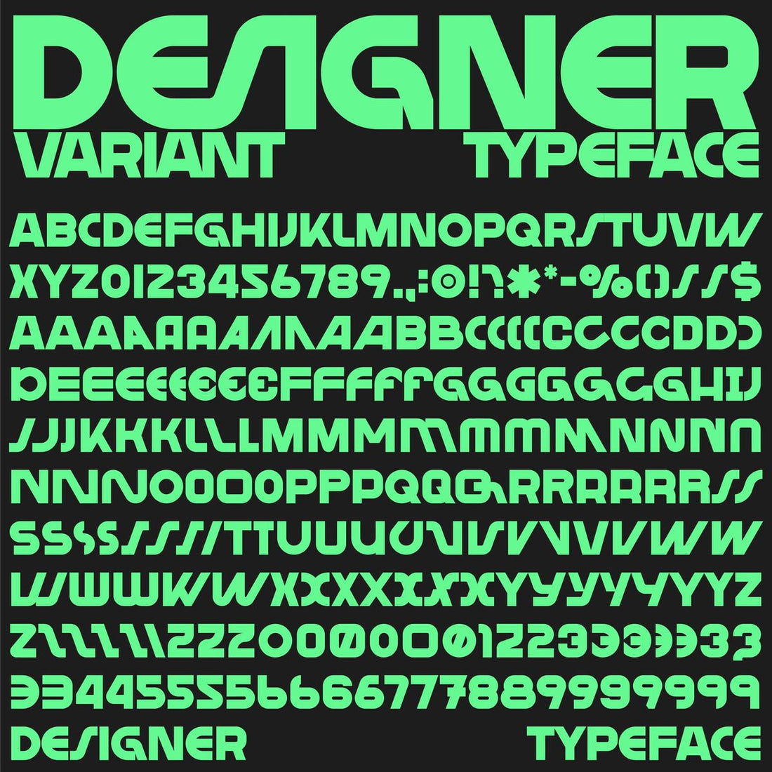Designer Typeface by HVNTER