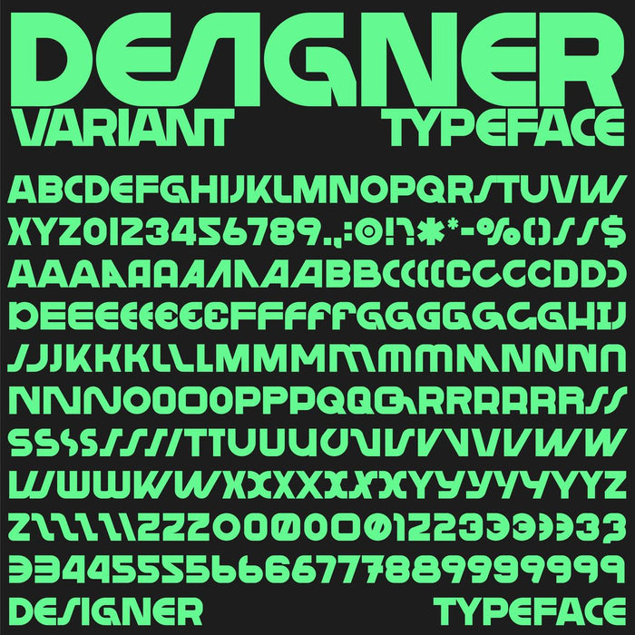 Designer Typeface by HVNTER