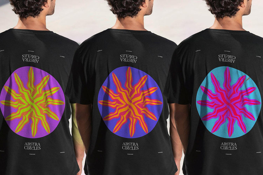 Distorted Abstract Circles & Shapes by Designessense