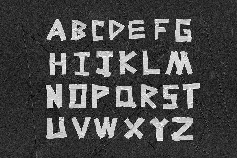 Duct Tape Letters by secret-cache