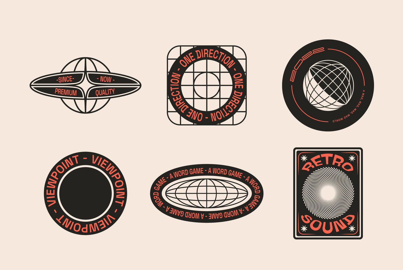 Editable Logo Badge Builder Set by Softulka