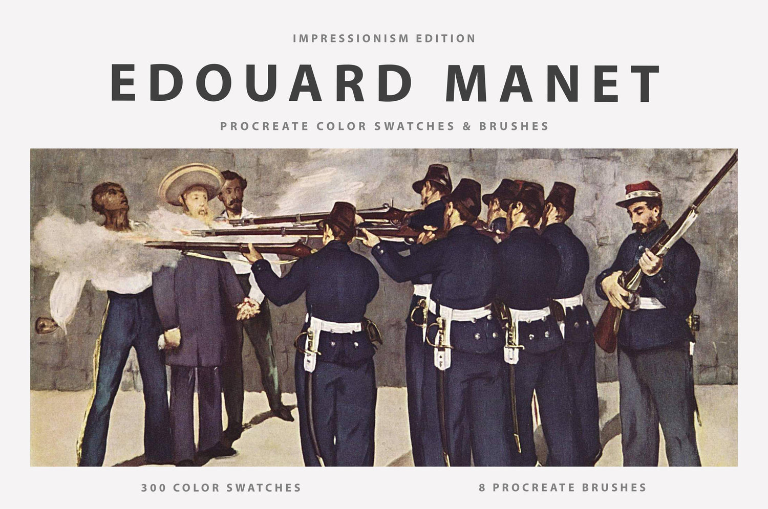 Edouard Manet Procreate Brushes & Color Palettes by Digi Life