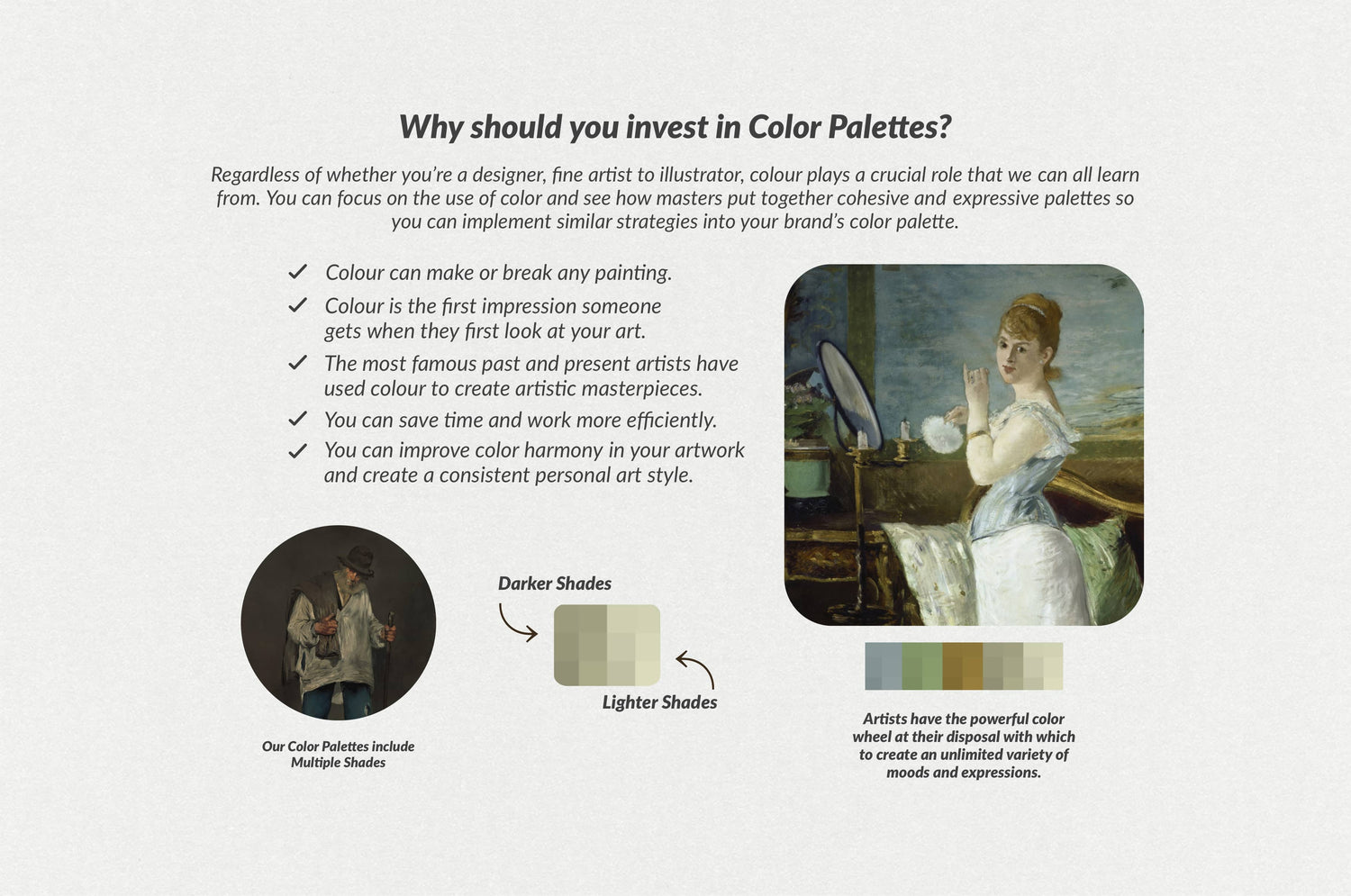 Edouard Manet Procreate Brushes & Color Palettes by Digi Life