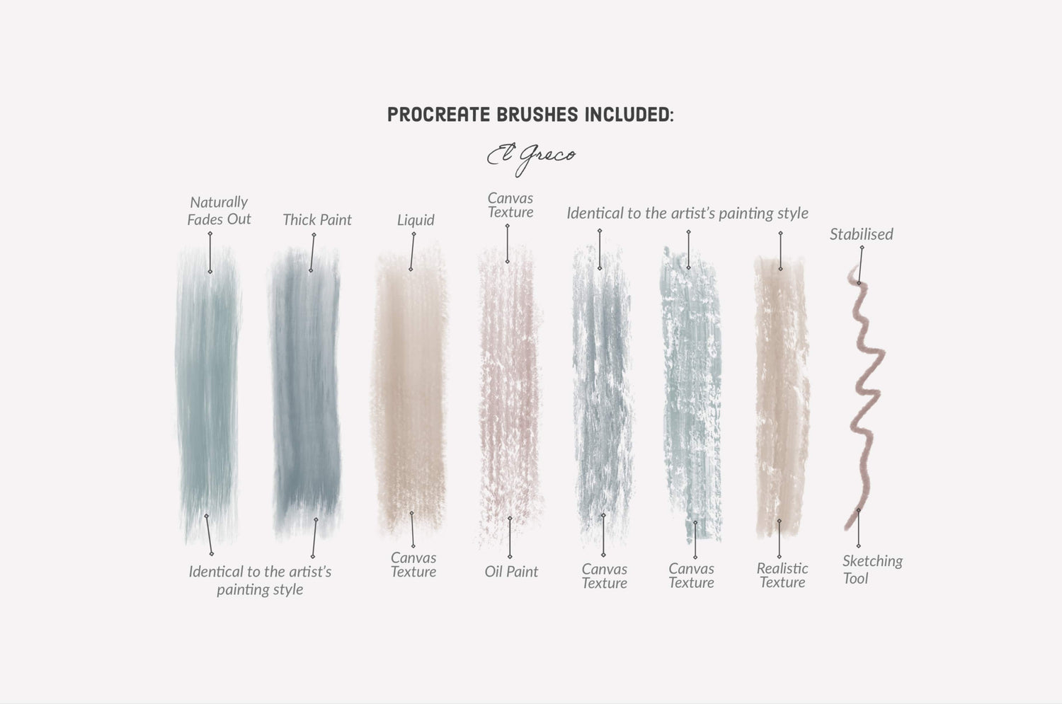 El Greco Procreate Brushes & Color Palettes by Digi Life