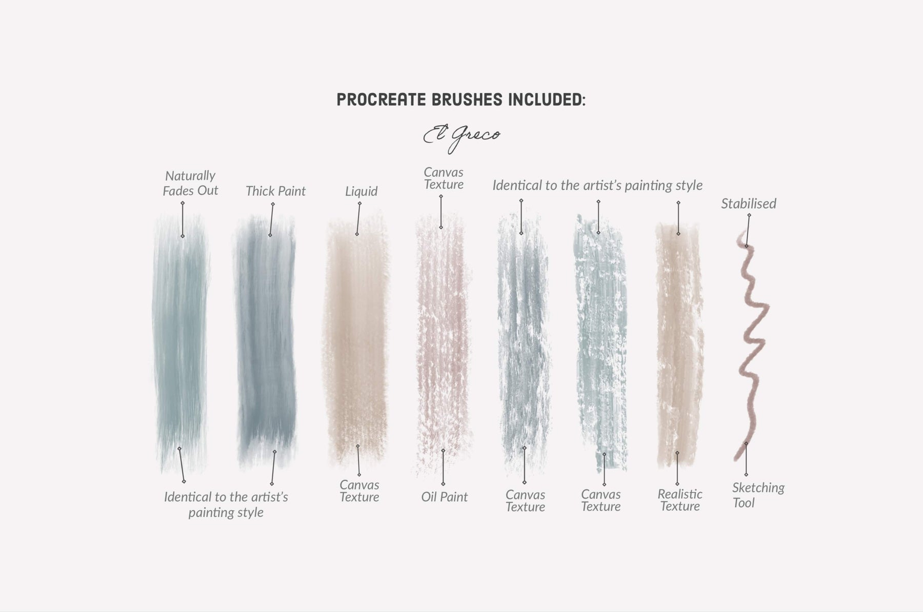 El Greco Procreate Brushes & Color Palettes by Digi Life