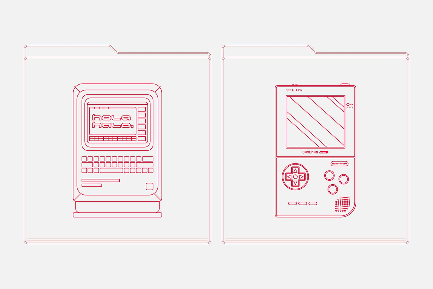 Electronic Vector Line Art by Font For Zula™