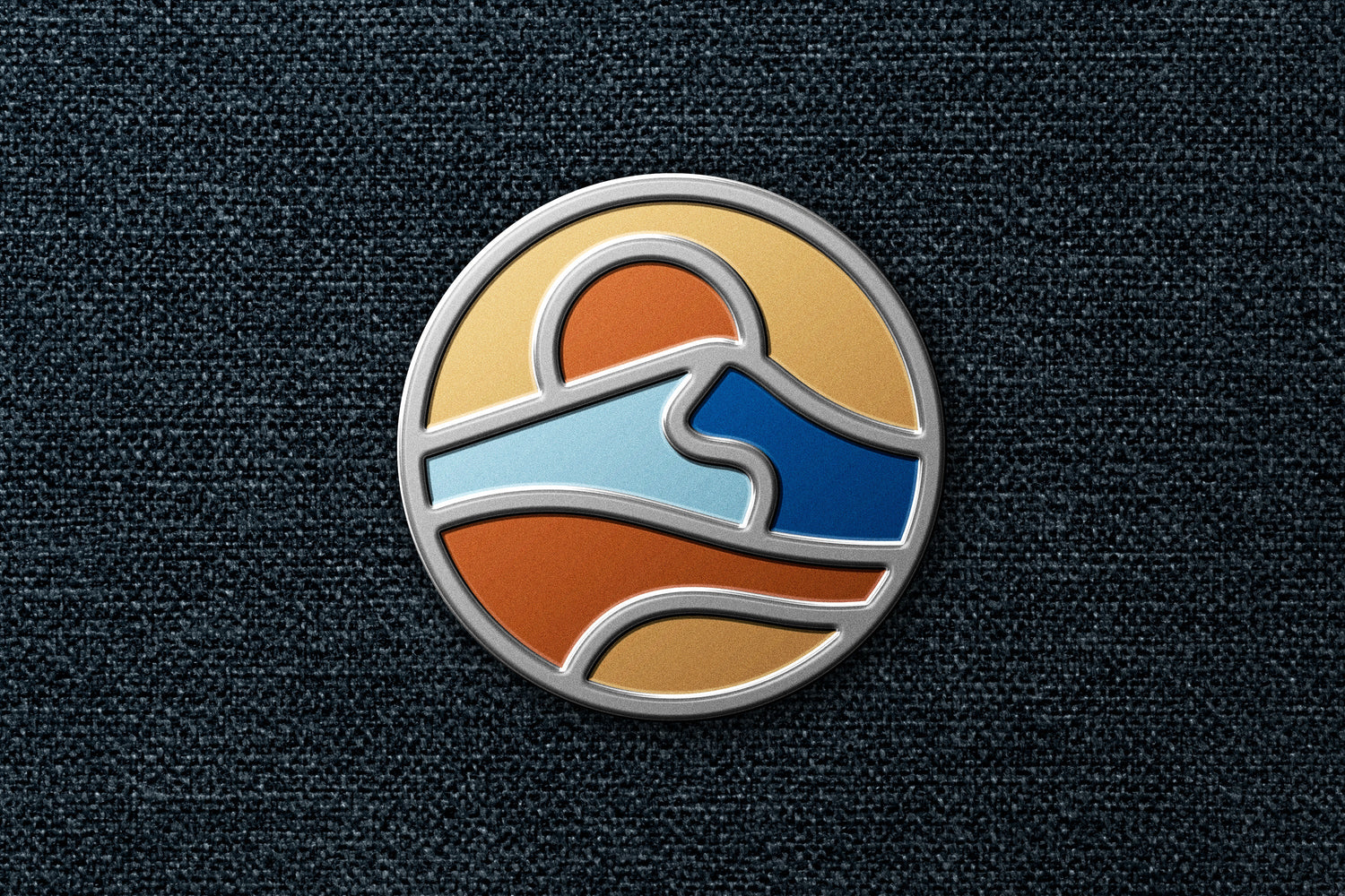 Enamel Pin Logo Mockup by Pixelbuddha