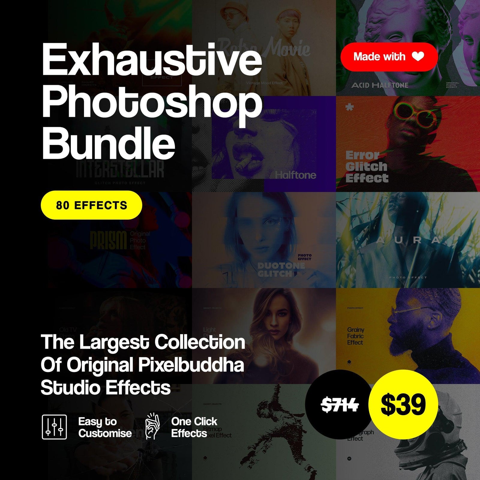 Exhaustive Photoshop Effects Bundle by Pixelbuddha