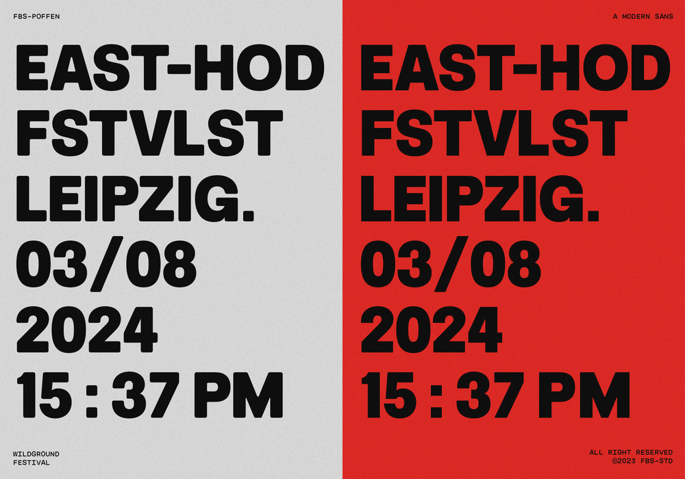 FBS Poffen Typeface by Febspace Studio