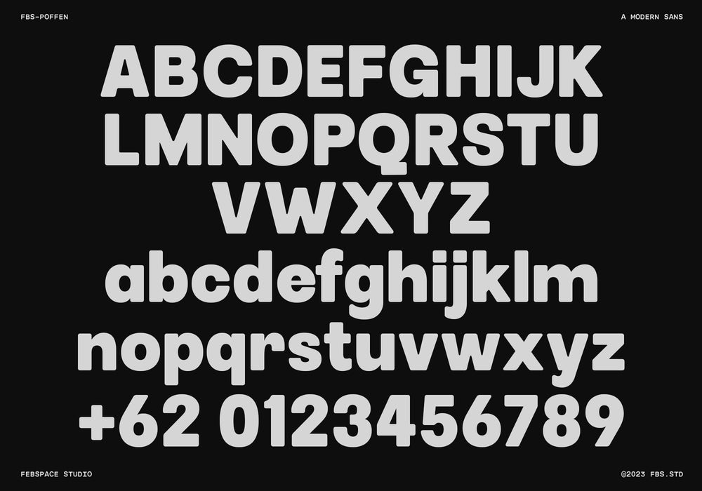 FBS Poffen Typeface by Febspace Studio
