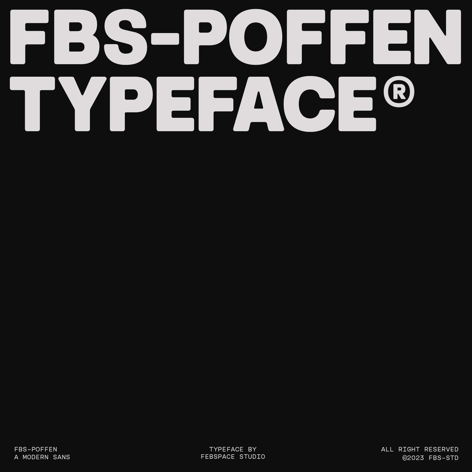 FBS Poffen Typeface by Febspace Studio