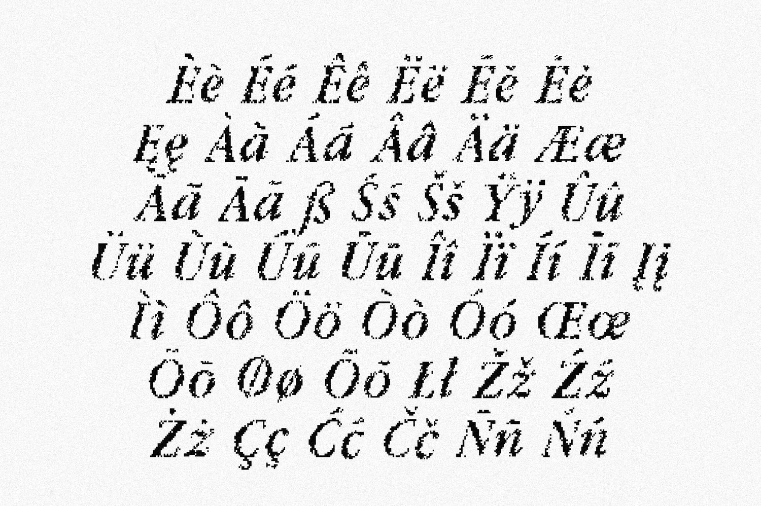 fffffff Pixel Serif Font by Nomad Visuals